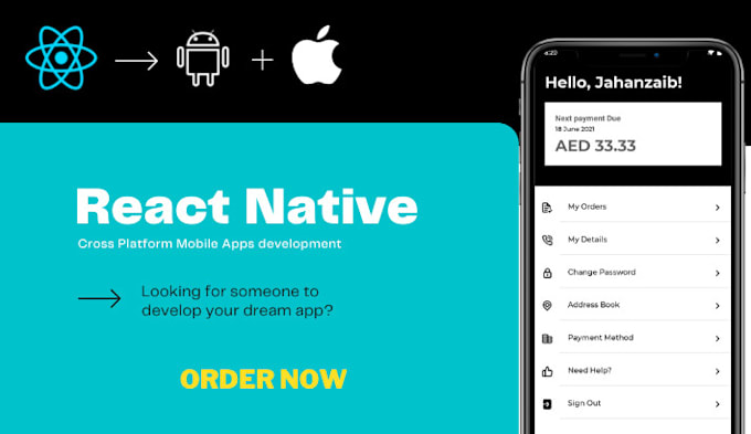 Develop android and ios apps using react native by Jahan121 | Fiverr