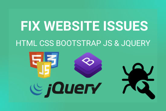 Expertly Fix Your Website Html Css Js Jquery Wordpress By Aqsajamil338 Fiverr