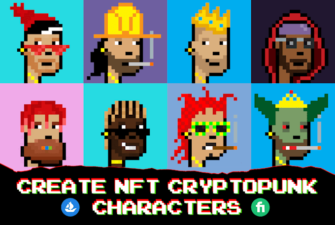 Create sellable nft art crypto punks characters by Designedguide | Fiverr