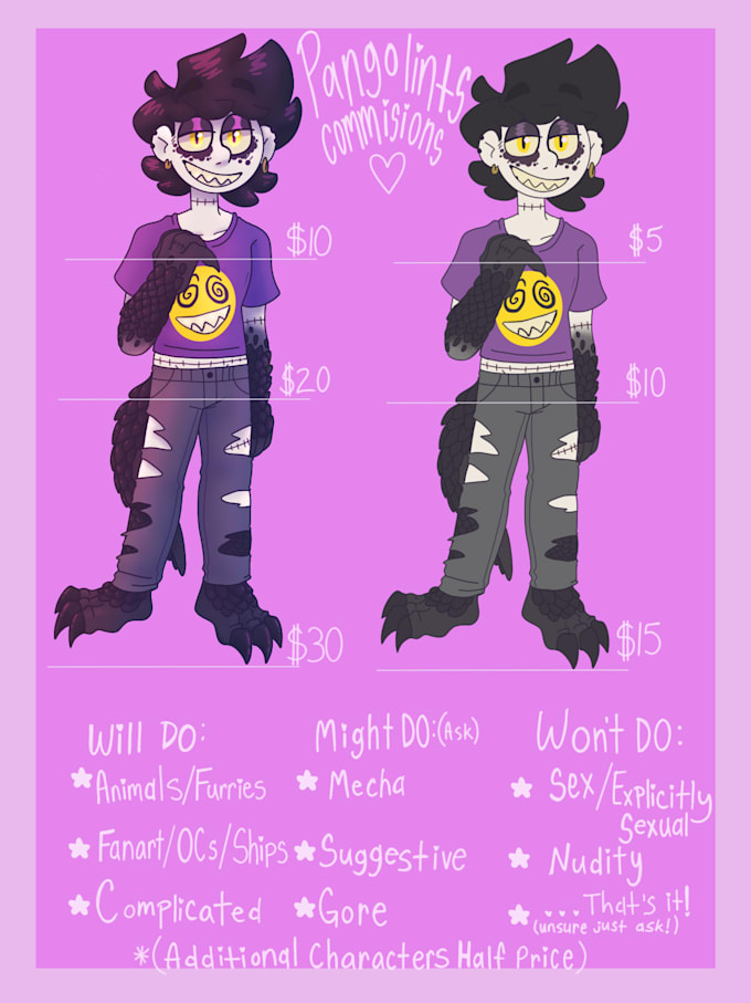 Draw art commissions, ocs, fanart, character refs, comics and more by ...