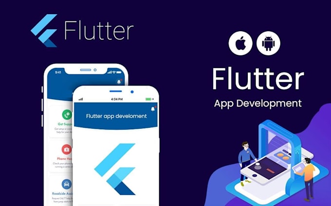 Develop a hybrid app using flutter for android and ios by Asad_373 | Fiverr
