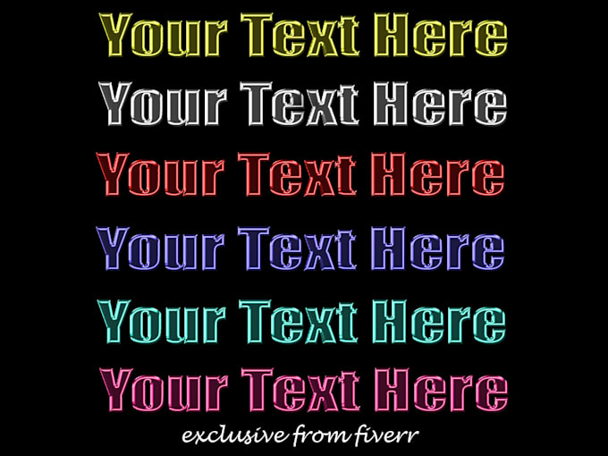 Make your text, name in a stylish design with psd by Vdbcreations | Fiverr