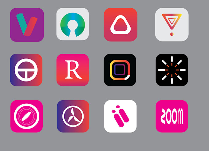 Design a modern mobile app logo with an icon by Mesba01920 | Fiverr