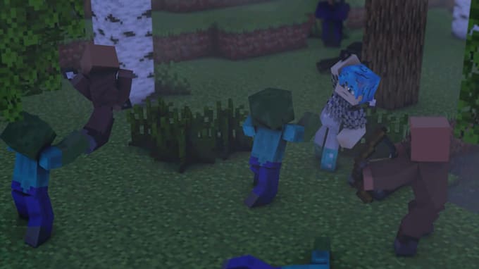 Make you a custom minecraft animation by Slert_ | Fiverr