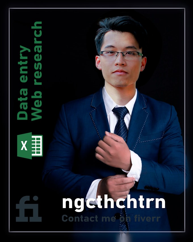Do data entry, convert files, web research, excel works by Ngcthchtrn ... Do data entry, convert files, web research, excel works by Ngcthchtrn ...