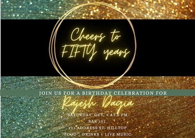 Design a creative birthday invitation card for you by Nehaarttdesigns ...