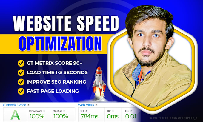 Speed up wordpress website for google pagespeed insights, gtmetrix optimization by Webexpert_0 ...