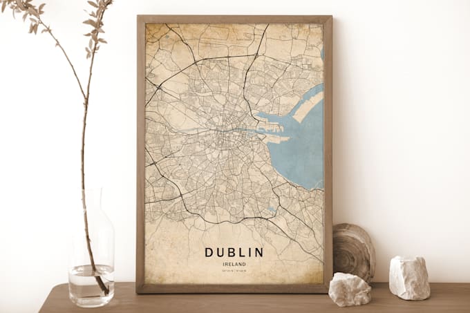 Design a custom city map of any city old style by Kyarik | Fiverr