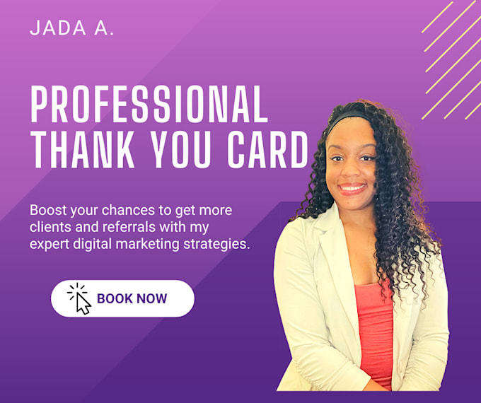 Create a custom thank you card by Jalexandertech | Fiverr