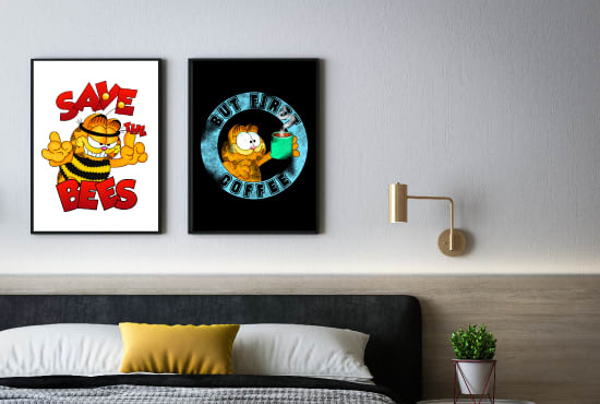 To create illustrated fanart printable posters by Cari_esposito | Fiverr