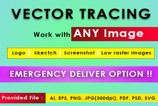 Convert raster to vector tracing any logo or images by Vectortracing24 | Fiverr