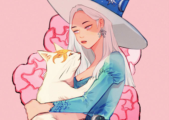 Draw high quality character art for your oc or fanart by Moonystudio ...