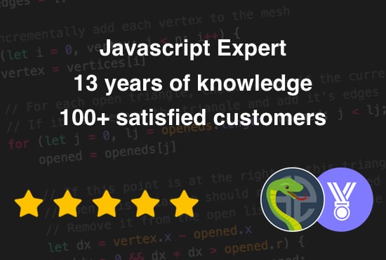 Write Or Debug Javascript Code By Boa 67 Fiverr