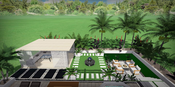Do astonishing 3d landscape design and outdoor environment with ...