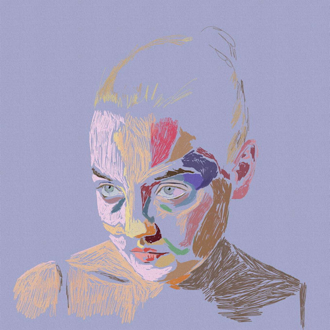 Portrait design in my own style by Silentpoets | Fiverr