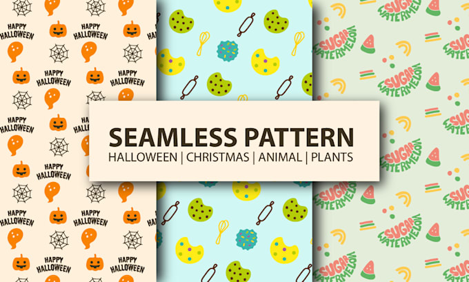 Design seamless vector patterns for textiles, packaging, and web by ...