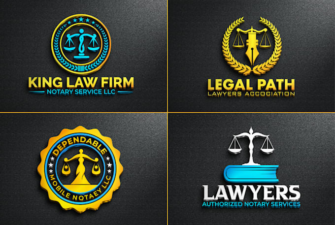 Make unique notary, law firm and accounting logo design by Salarzai44 ...