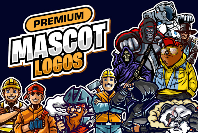 Create awesome unique cartoon character mascot logo design by ...