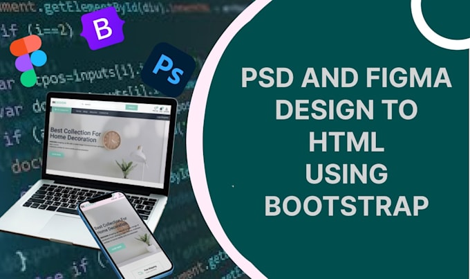 Convert psd to html, figma to html,bootstrap webpage by Tehmeedaqdus | Fiverr