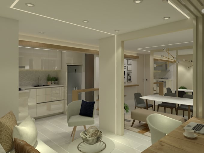 Make a beautiful interior design render by Nataliarchi | Fiverr
