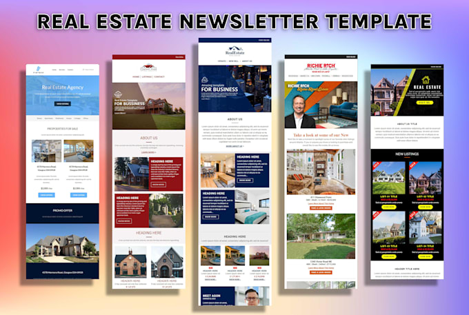 Do real estate mailchimp email template newsletter by K_sahadat | Fiverr