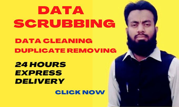 Do data scrubbing, data cleansing, data cleaning and duplicate removing ...