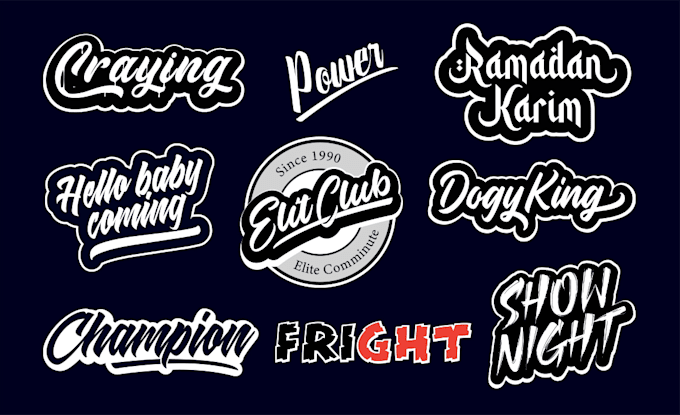 Calligraphy lettering, typography logo and t shirt design by Zoey_logo ...