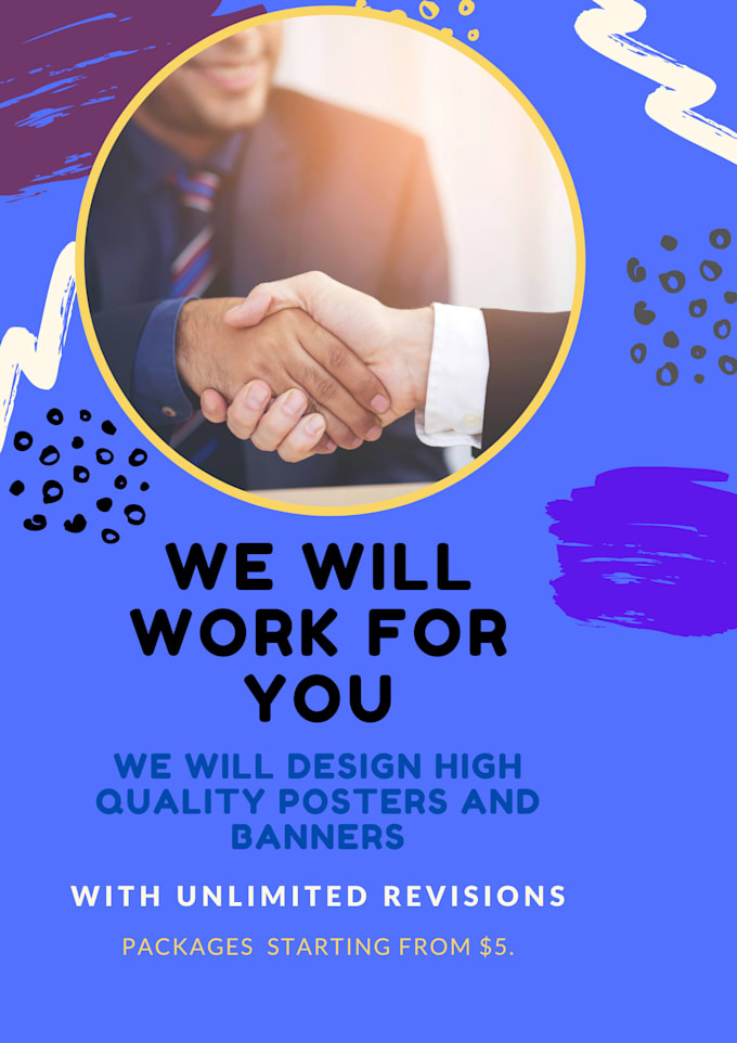 Design your business, social media ,personal posters banners and flyers ...