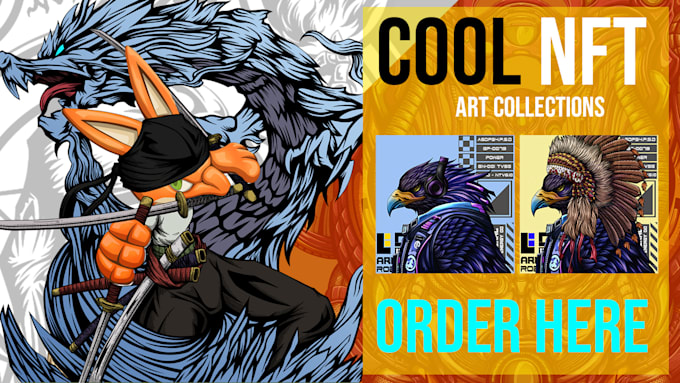 Draw nft art design,nft collection,cartoon nft arts by Ferryanggo | Fiverr