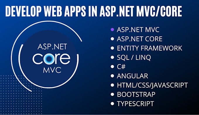 Develop your web app in asp dot net mvc by Saeedbil | Fiverr