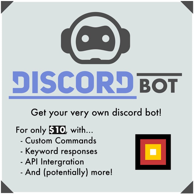Make you a very simple discord bot inshaallah by Don_wg | Fiverr