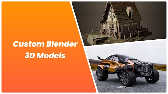 Create a 3d model for you in blender by Kurt_lowe_ | Fiverr