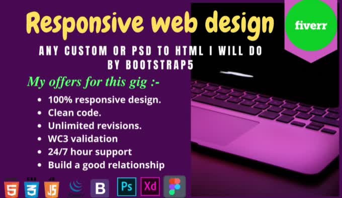 Create Custom Website Using Html Css Bootstrap By Wellwovenweb Fiverr