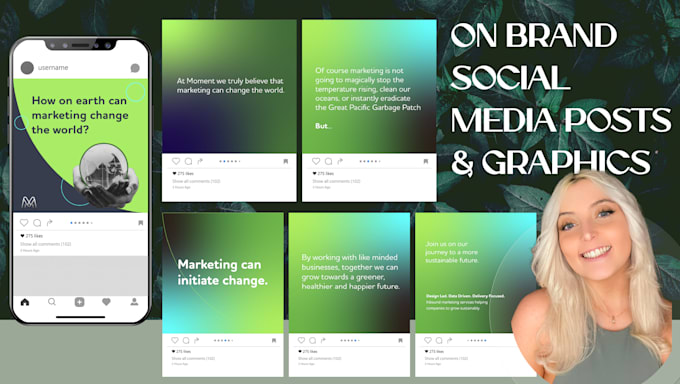 Design your on brand social media posts by Strk_studio | Fiverr