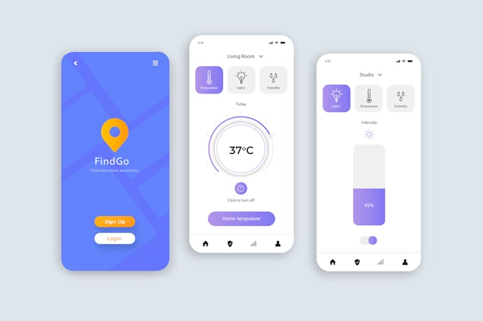 Create modern minimal ui design and ux design for mobile by Waju__ | Fiverr