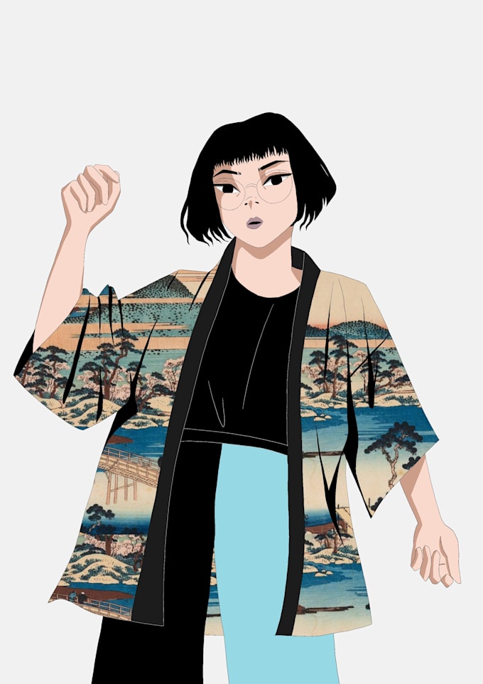 Draw a character in my style by Ethniu | Fiverr