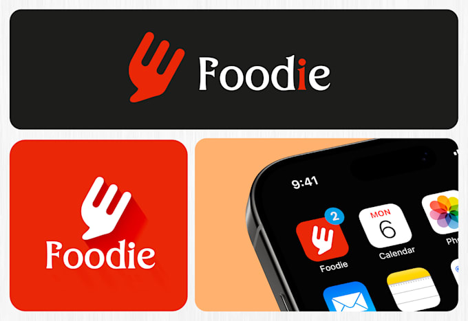 Design trending modern minimalist restaurant logo with app icon style ...