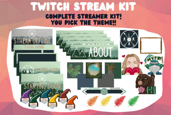 Create a twitch stream kit by Juniebgaming | Fiverr