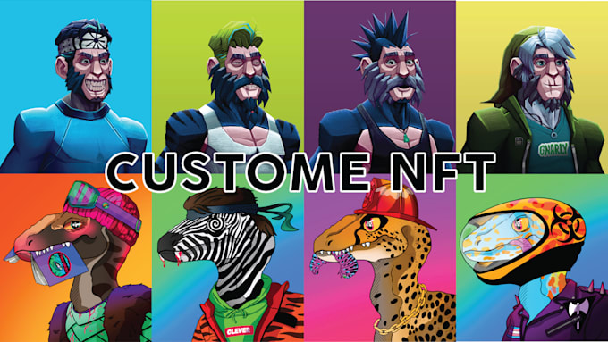 Draw cartoon,mascot ,avatar for nft collection by Nftkings | Fiverr