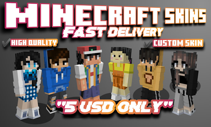 Create custom hd minecraft skins by Deox16 | Fiverr