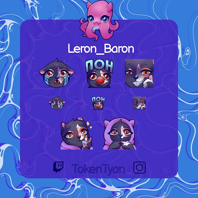 Draw emojis for twitch channels by Tokentyan | Fiverr