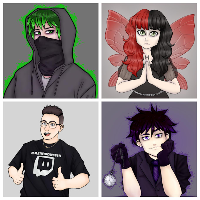 Draw you in my art style by Kandi_kat | Fiverr