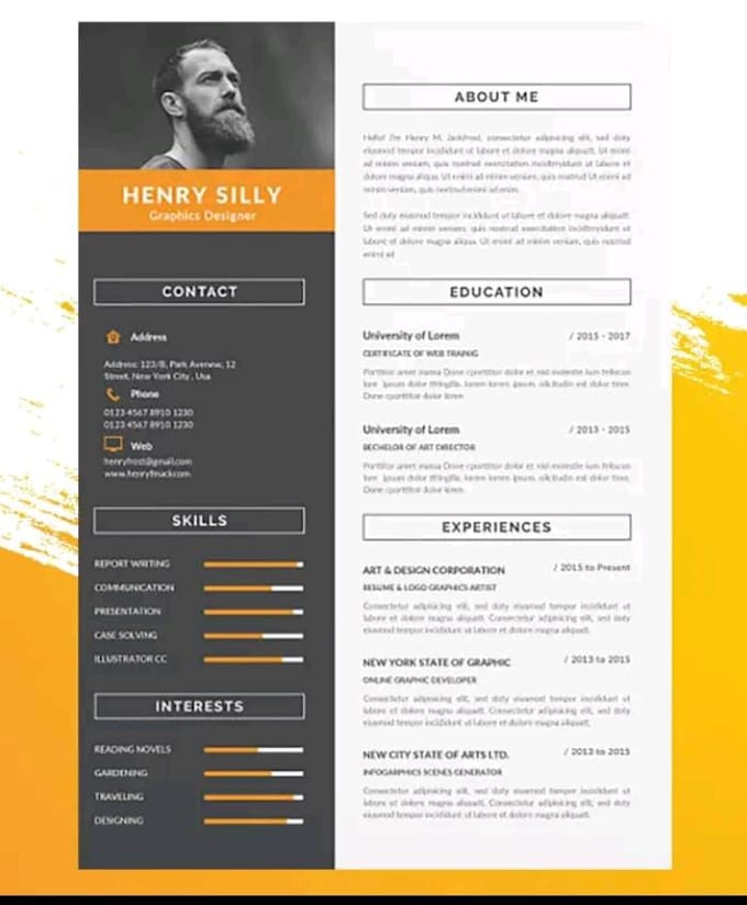 Change your boring cv to a fantastic resume by Drkhizar | Fiverr