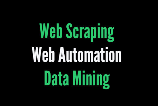 Do web scraping, data mining, data crawling, web automation by Meahmad | Fiverr