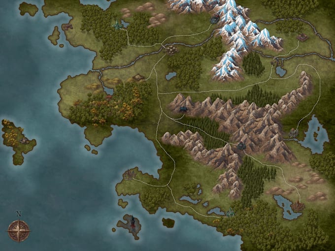 Create high quality fantasy maps by Valduskwood | Fiverr