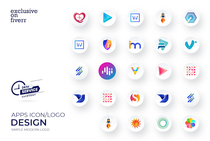 Do saas platform modern business tech app icons logo design by Siri_art ...