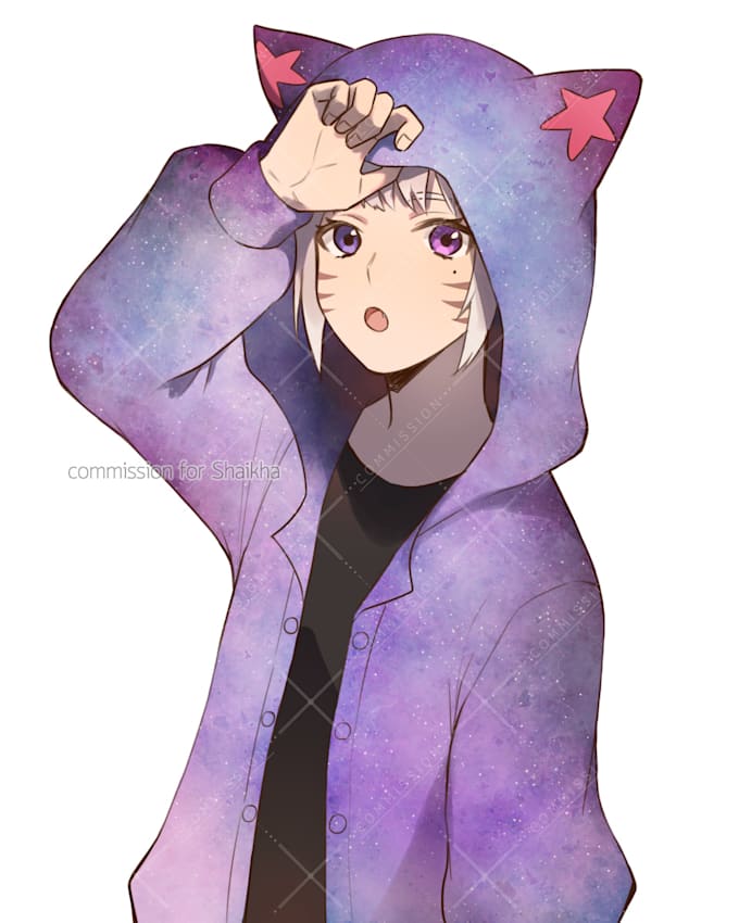 Draw your oc, fan art, illustration with my anime style by Shuai1204 ...