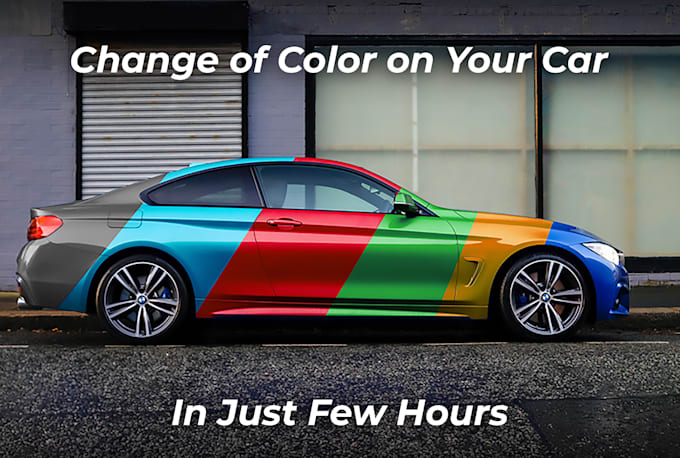 Professionally photoshop and change your cars color by Brandeddesignfi ...