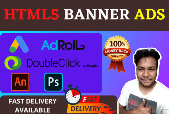 Create animated html5 banner ads by Sidbiswal680 | Fiverr