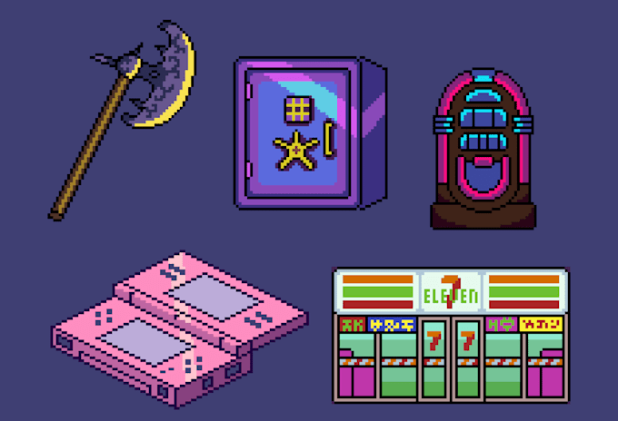 Create pixel art object for games by Naza_ii | Fiverr
